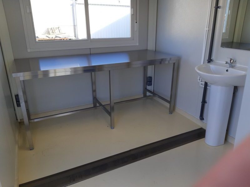 Réfectoire de chantier : cantines modulaires pour base vie